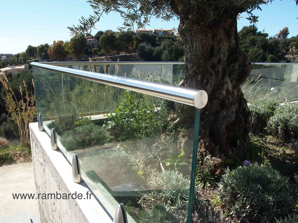 Garde corps en verre à Cannes, Rambarde en verre à Nice 06